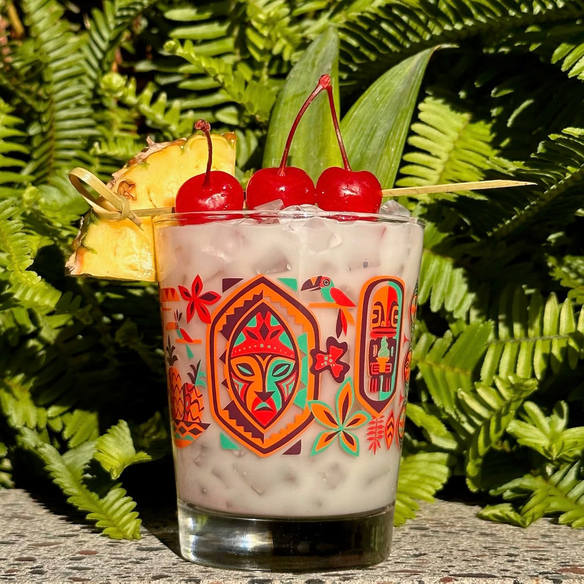 Polynesian Paradise Mai Tai Cocktail Glass – Jeff Granito Designs