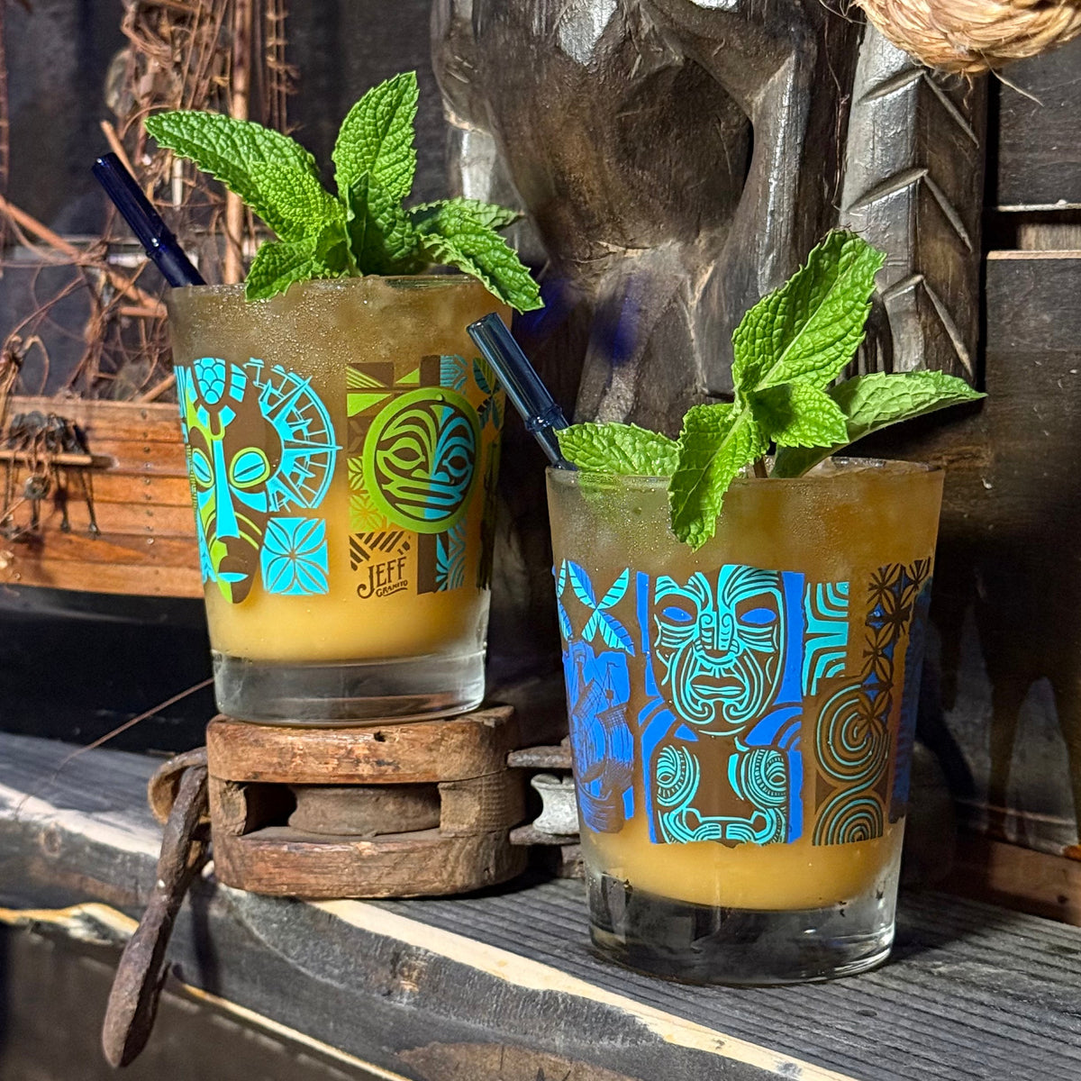 Jeff Granito's 'Pacific Traders' Mai Tai Cocktail Glass (1) - Ready to ...