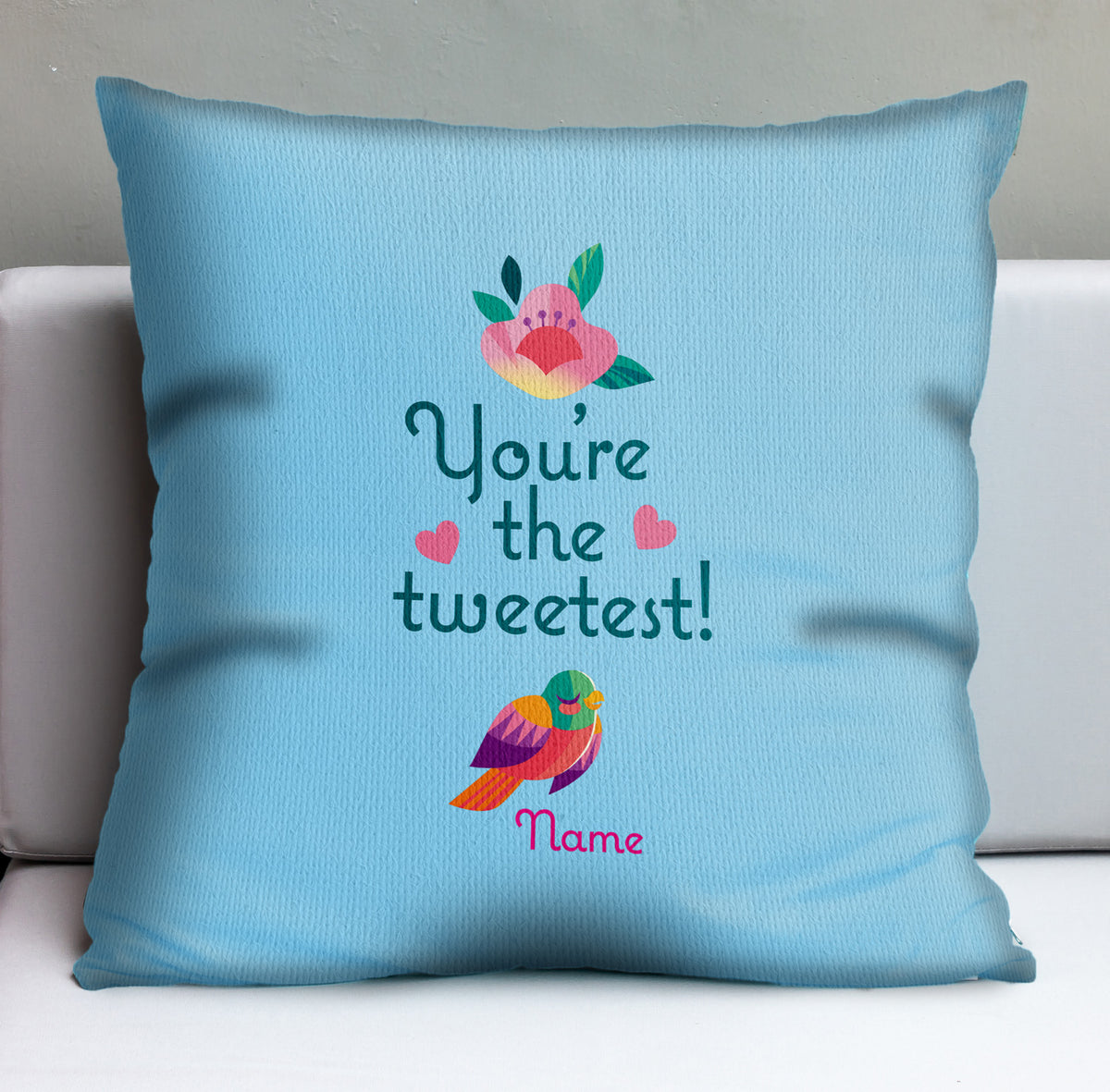 'The Tweetest Mother's Day' Personalized Pillow Cover - U.S. Shipping ...