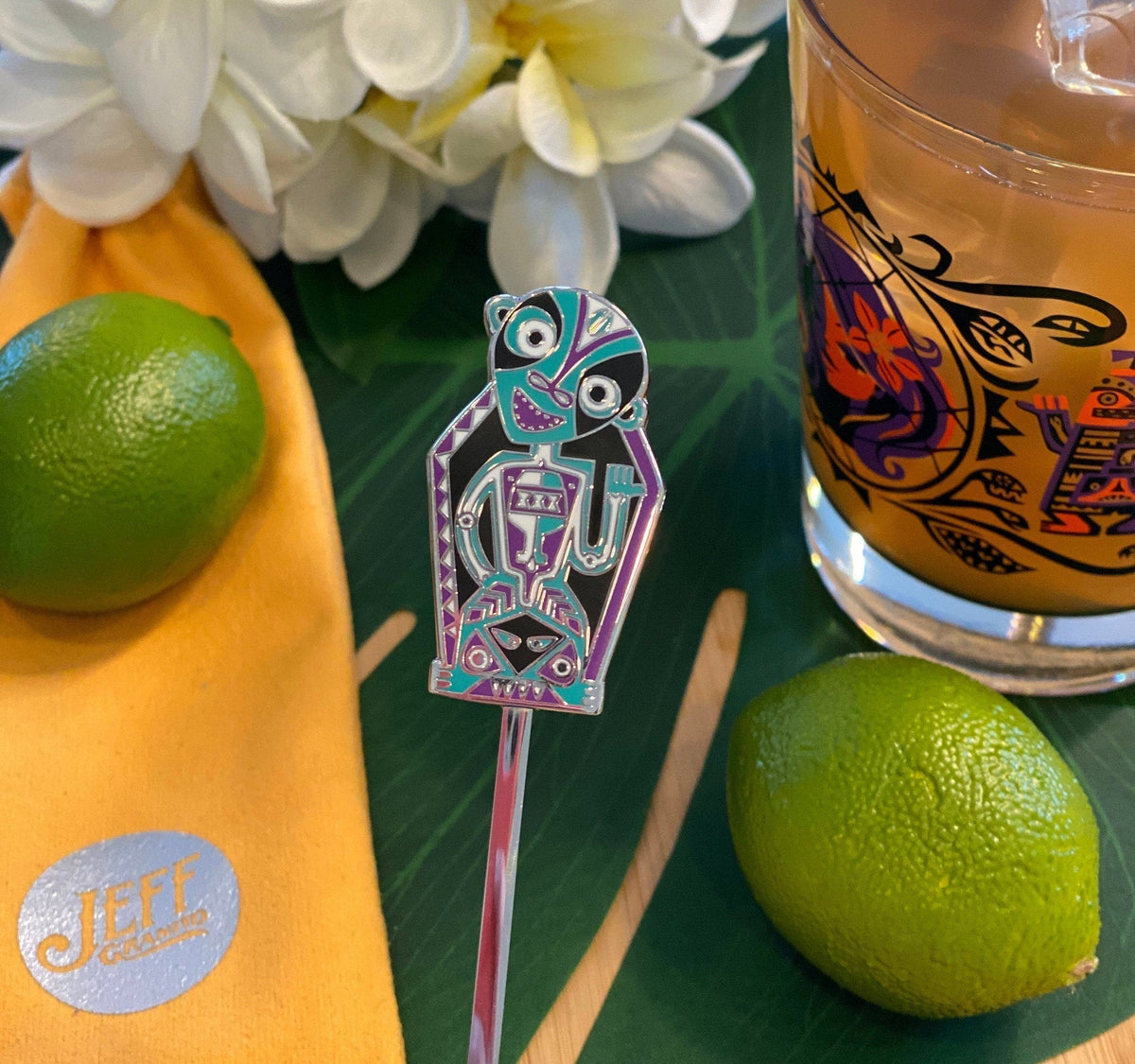 Rum Outta Time Metal Enamel Swizzle Stick - Ready to Ship! – Jeff ...