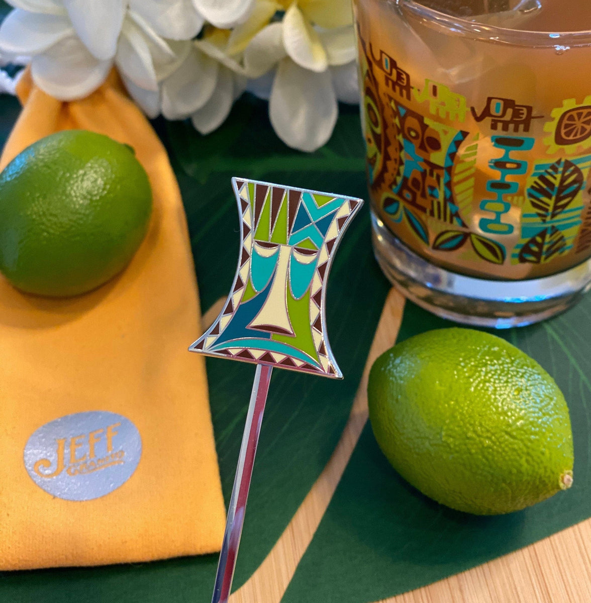 Jungle JuJu Warning Metal Enamel Swizzle Stick - Ready to Ship! – Jeff ...