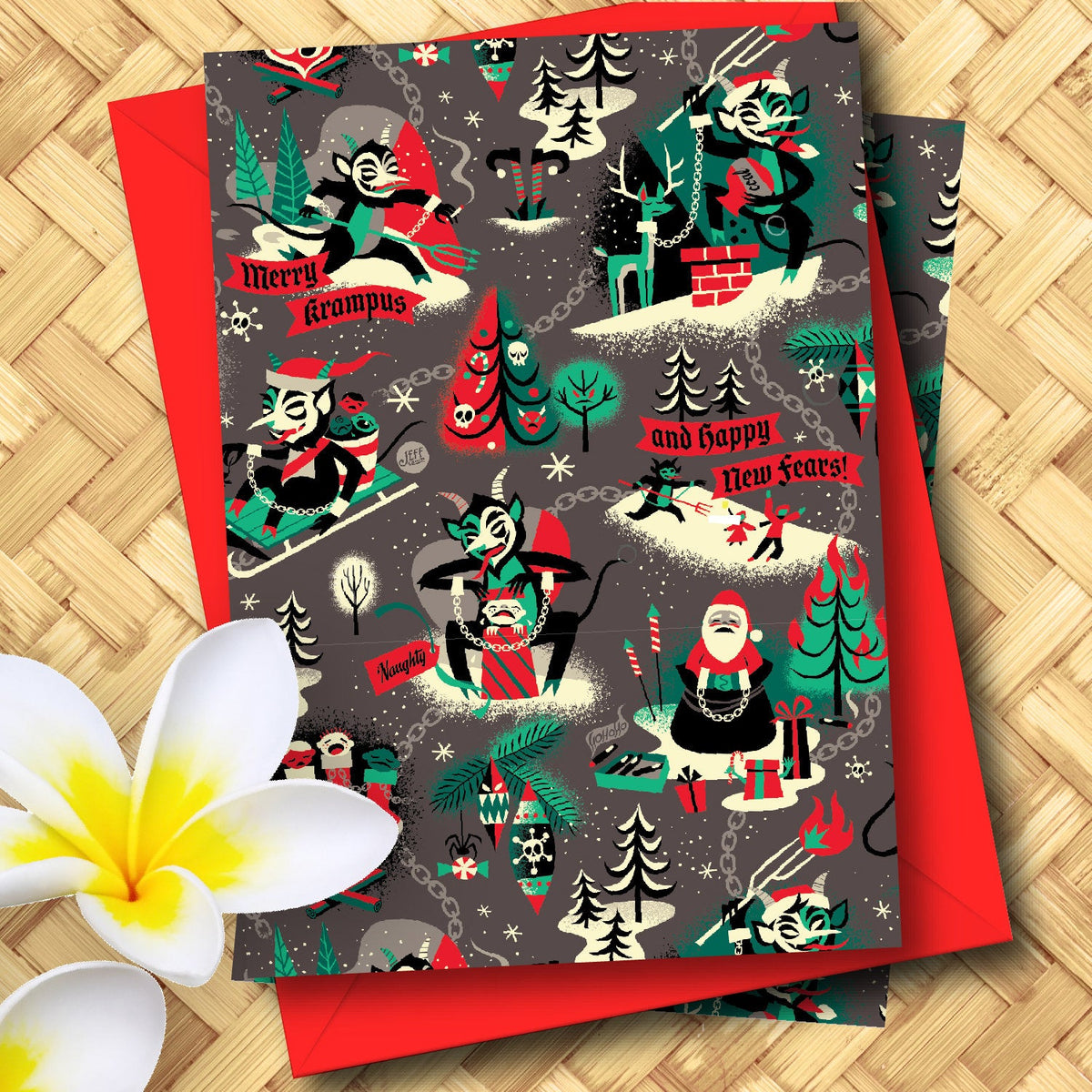 Jeff Granito's 'Happy New Fears' Greeting Card Set (20) - Ready to Shi ...