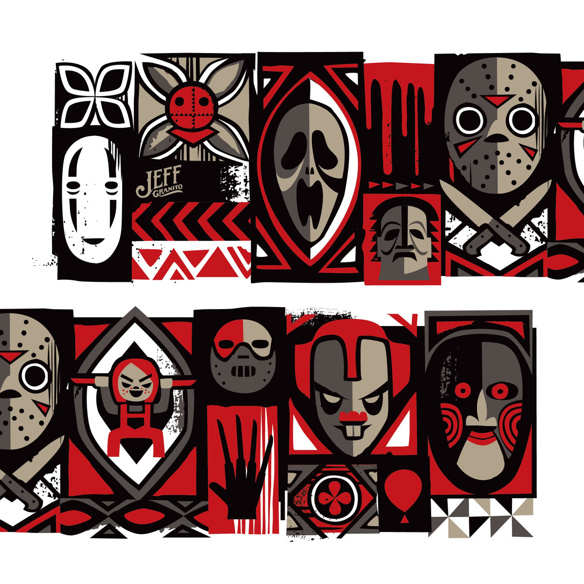 'Mask Hysteria' Mai Tai Cocktail Glass - Ready to Ship! – Jeff Granito ...