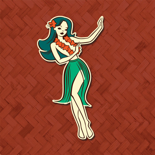 Small Classic Hula Metal Sign – Jeff Granito Designs