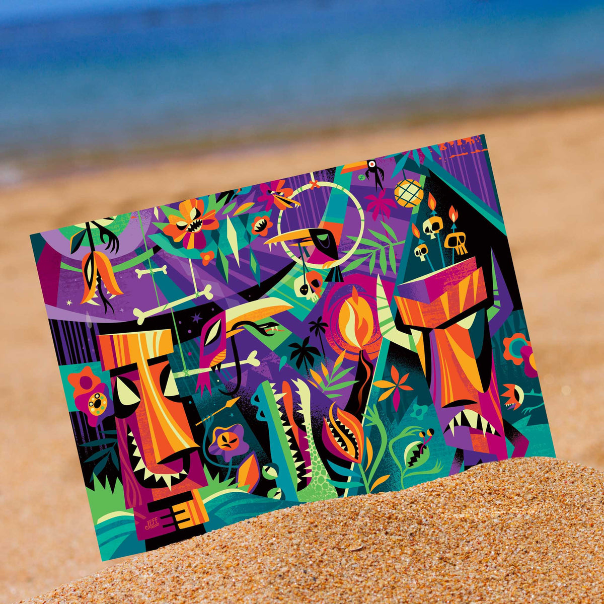 Enchanted Tiki Of Doom Mini Print – Jeff Granito Designs